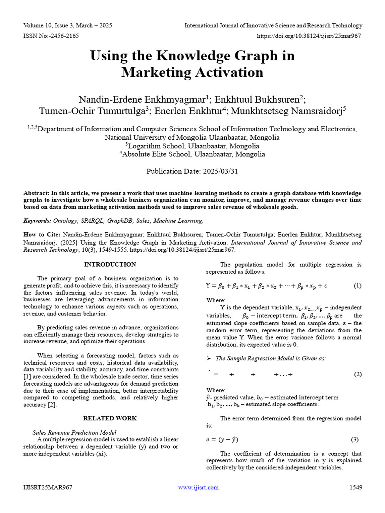 Using The Knowledge Graph in Marketing Activation | PDF | Resource Description Framework ...