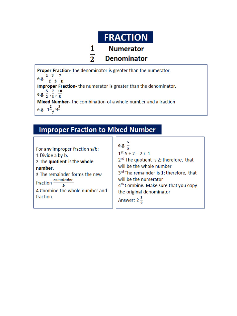 Math Handout | PDF