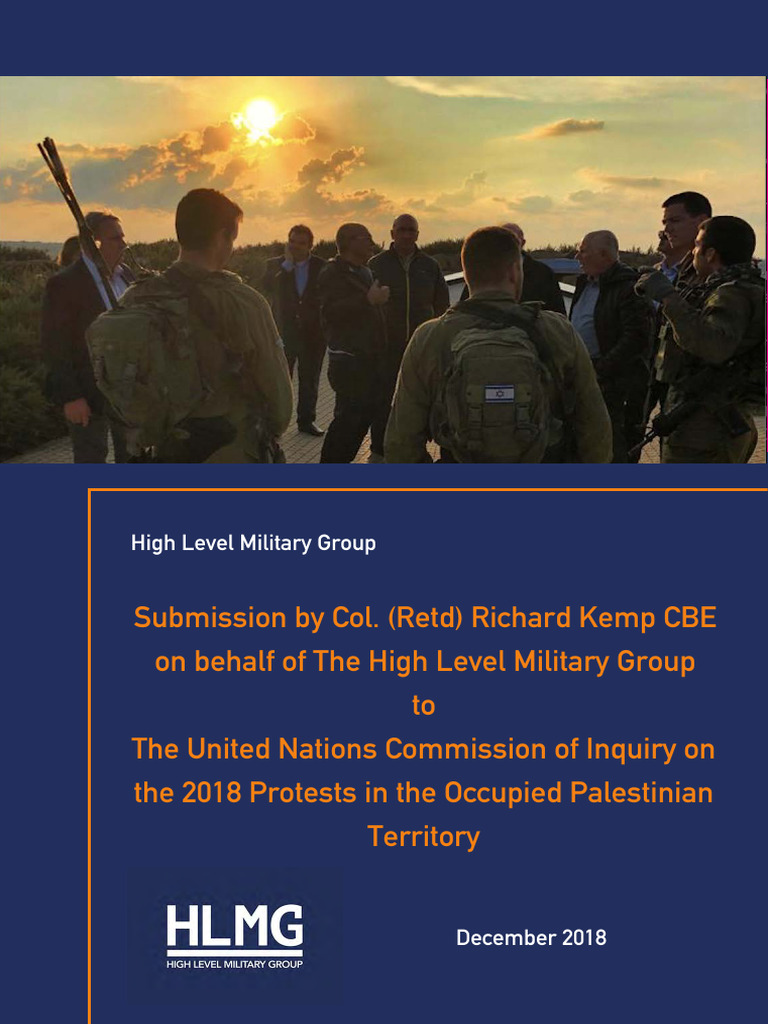 HLMG Unhrc Col Richard Kemp | PDF | Gaza Strip | Hamas