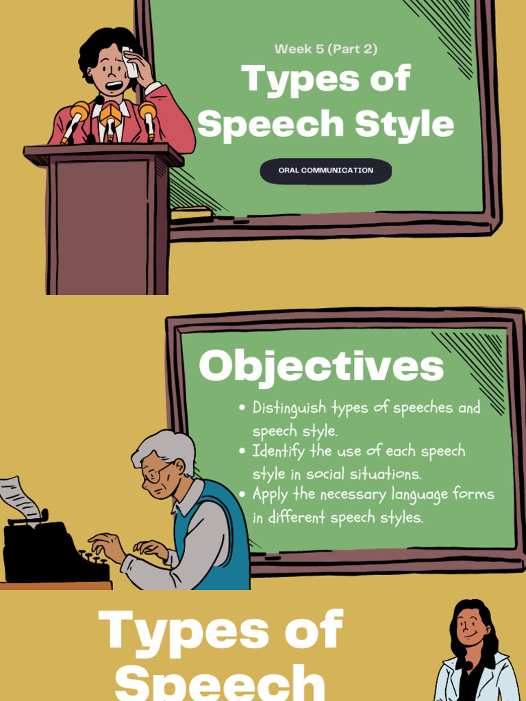 Types of Speech Styles Explained | PDF | Speech | Rhetoric
