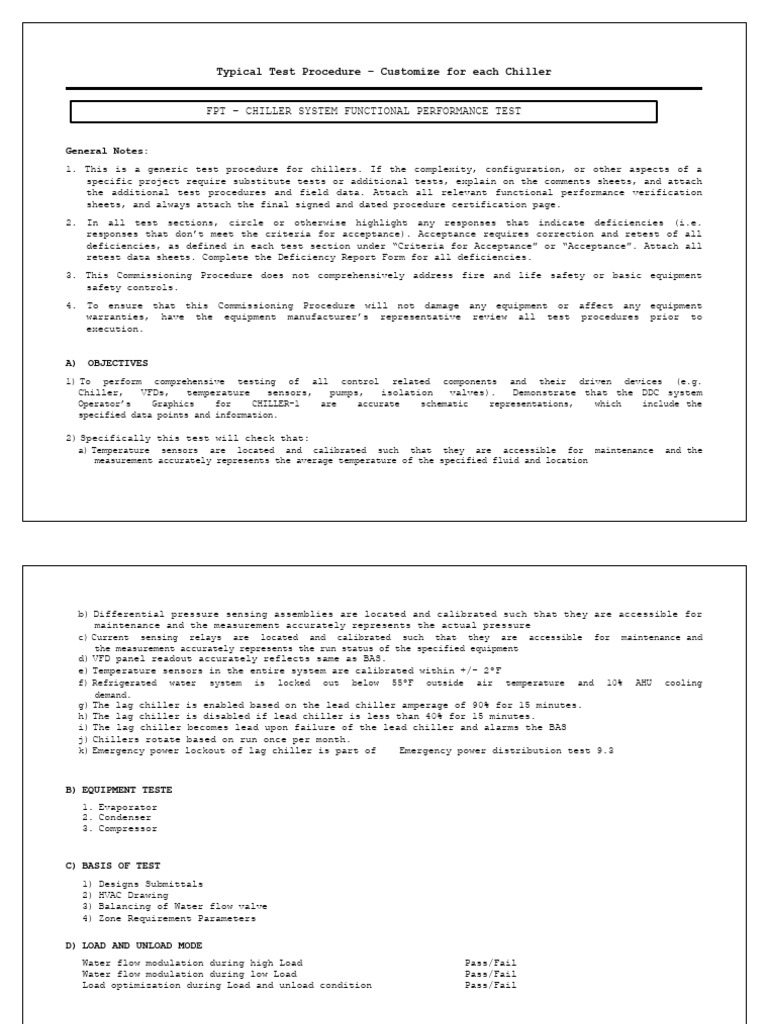 1. Chiller FPT | PDF | Mechanical Engineering | Engineering Thermodynamics