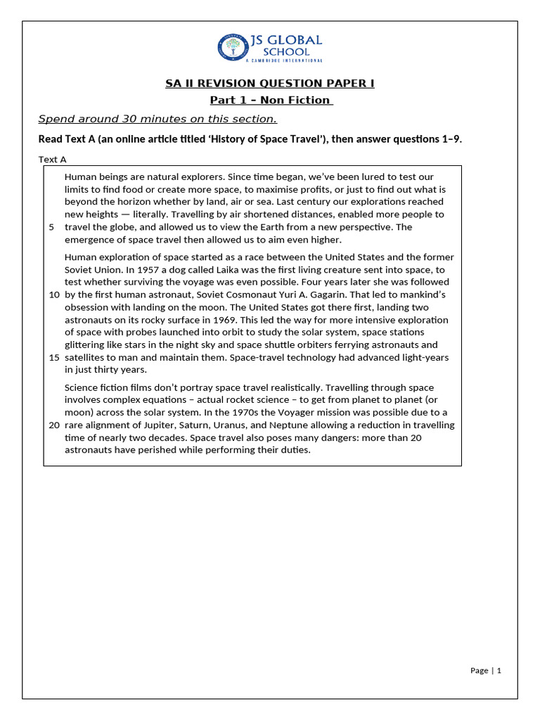 Space Travel: History and Future Insights | PDF | Space Exploration ...