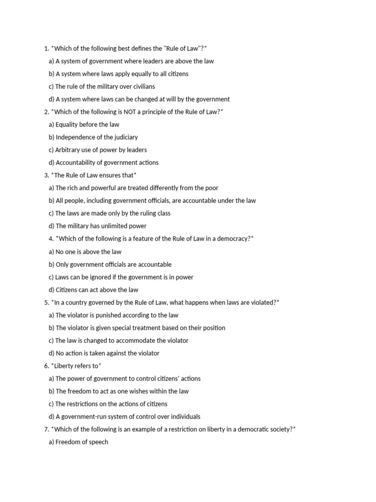 Civic 2025 Sss1 Mrs Yesufu | PDF | Legislature | Rule Of Law