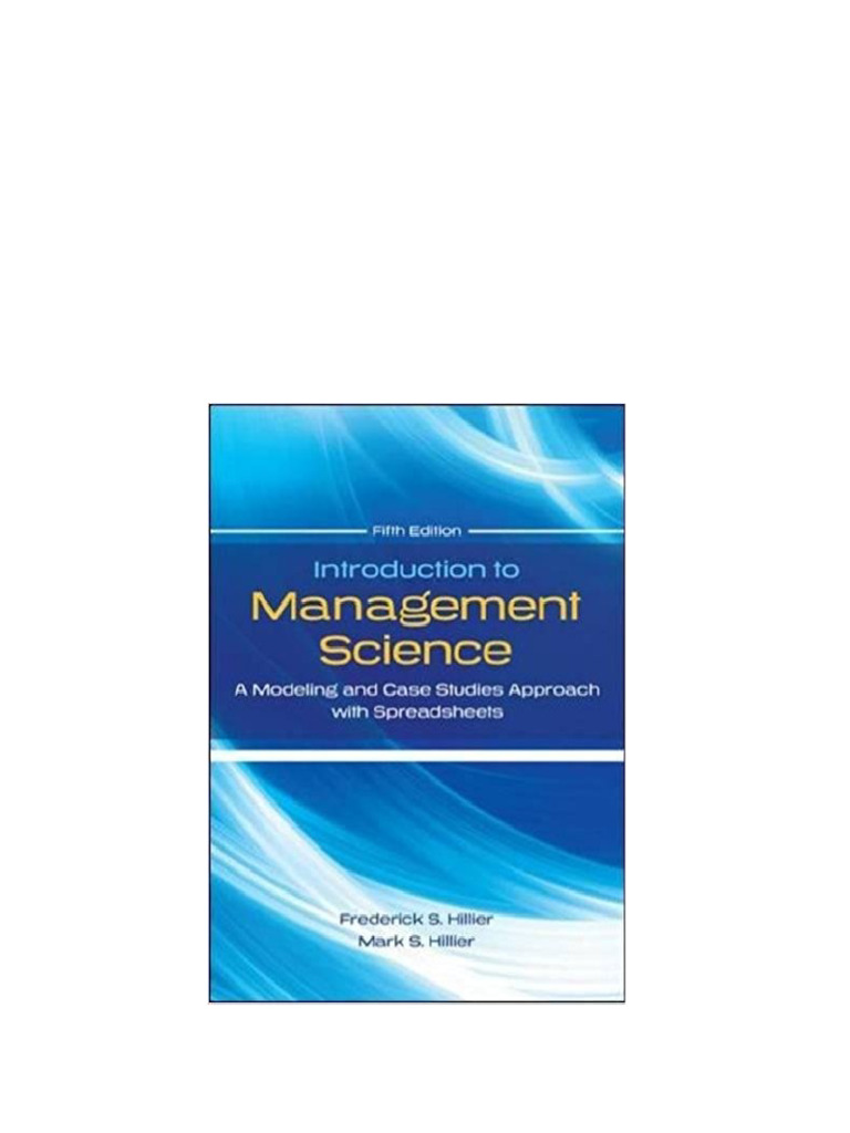 (eBook PDF) Introduction to Management Science with Student 5th ...