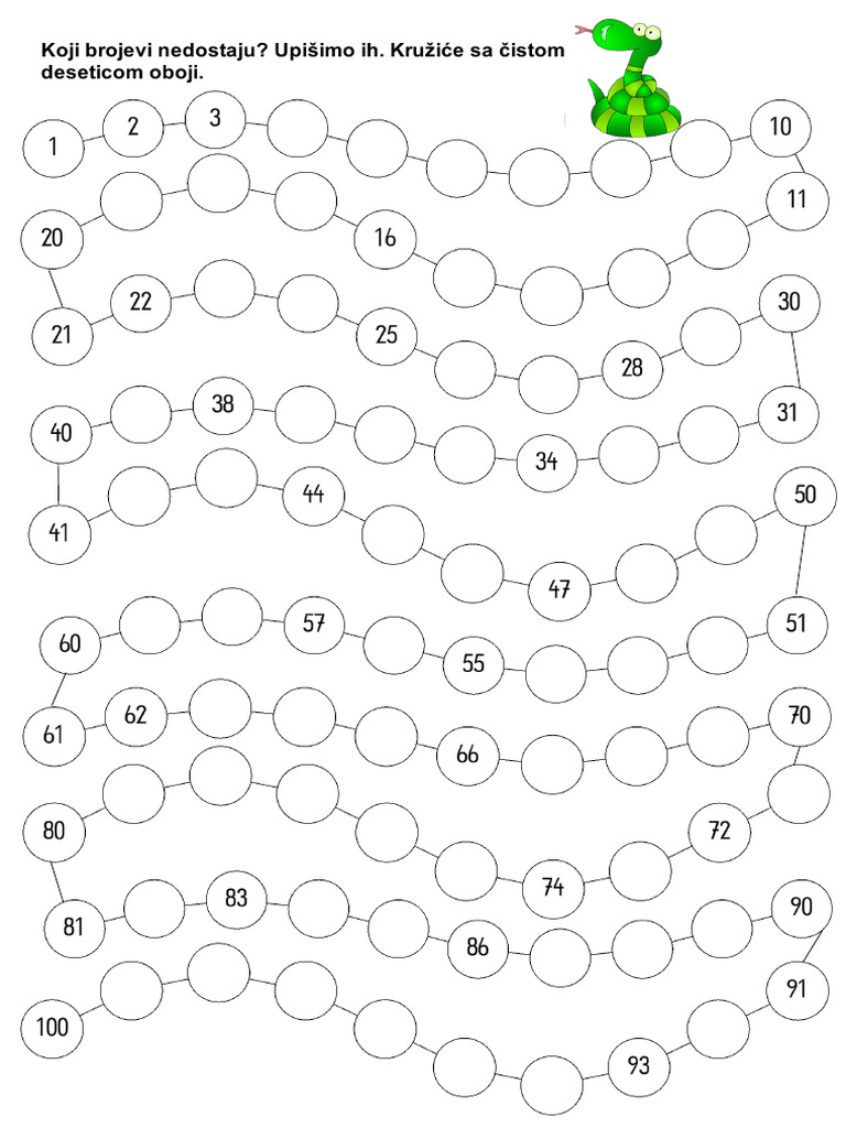 Brojevi Do 100 | PDF
