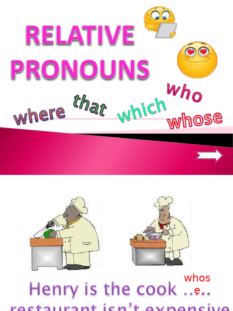 Relative Pronouns Classroom | PDF