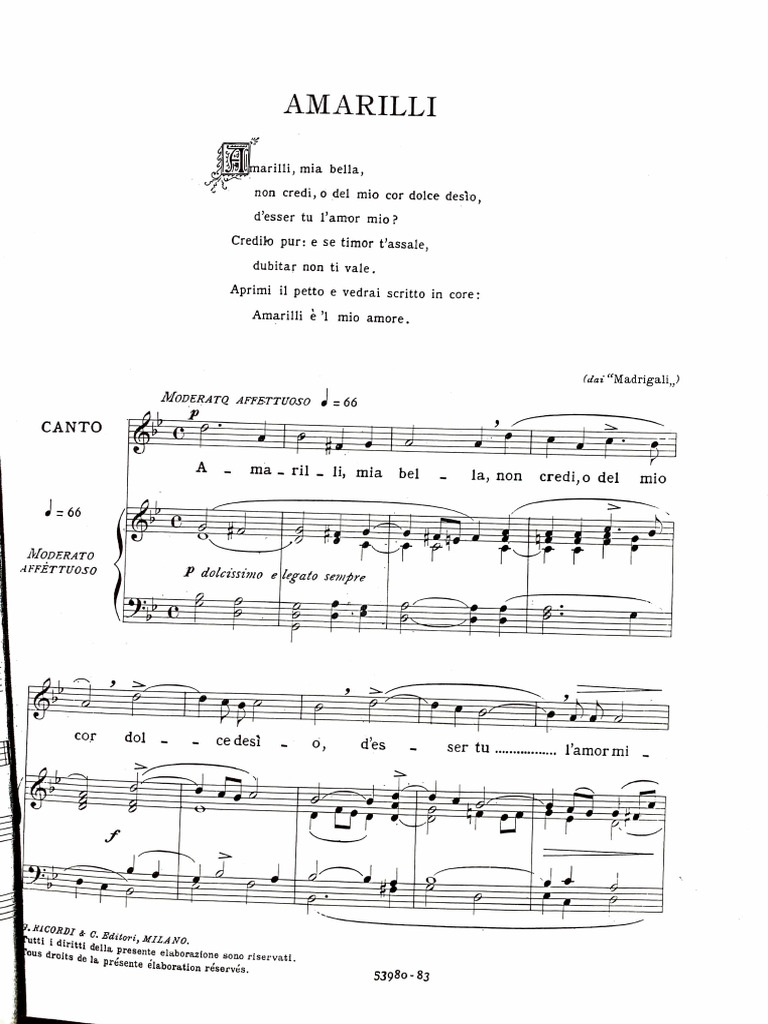 Amarilli | PDF