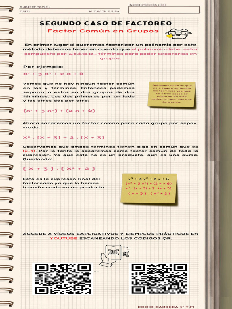 Segundo Caso de Factoreo | PDF