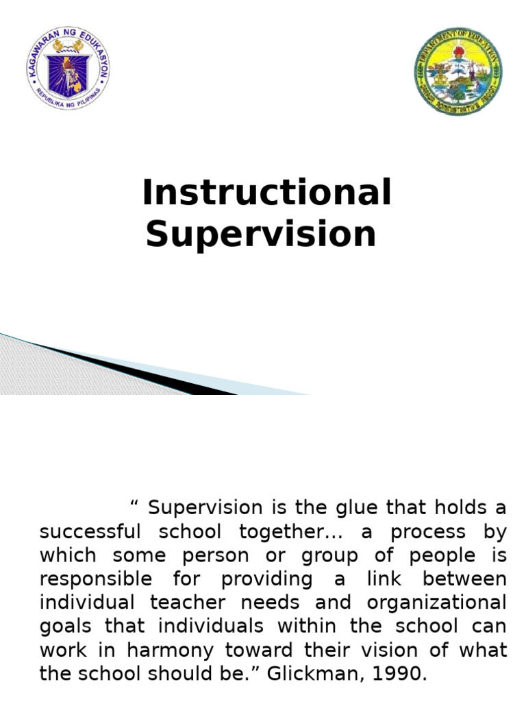 Effective Instructional Supervision Guide | PDF | Teachers | Bias