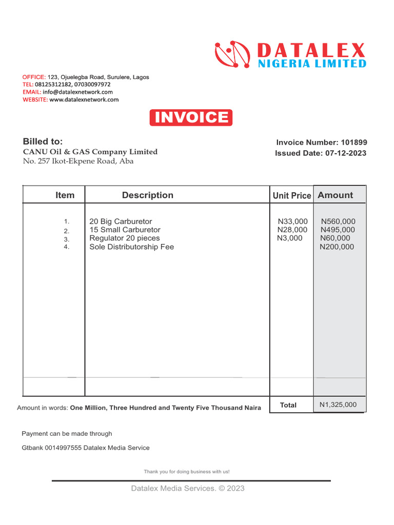 Invoice | PDF