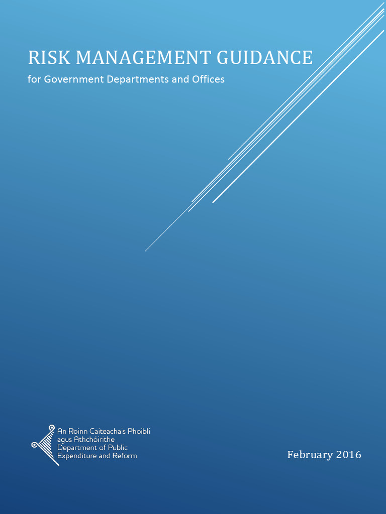 Risk Management Guidance For Government Departments | PDF | Risk | Risk ...