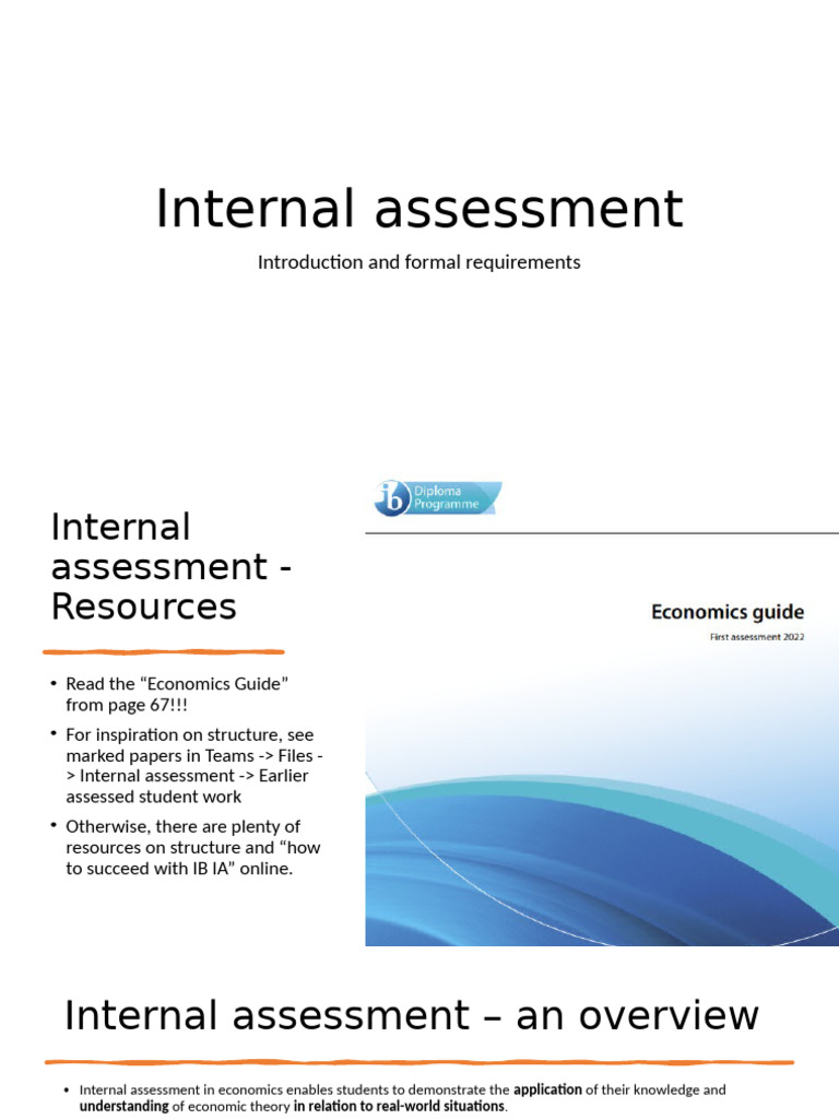 Internal Assessment - Presentation 27.02.2023 | PDF | Economics