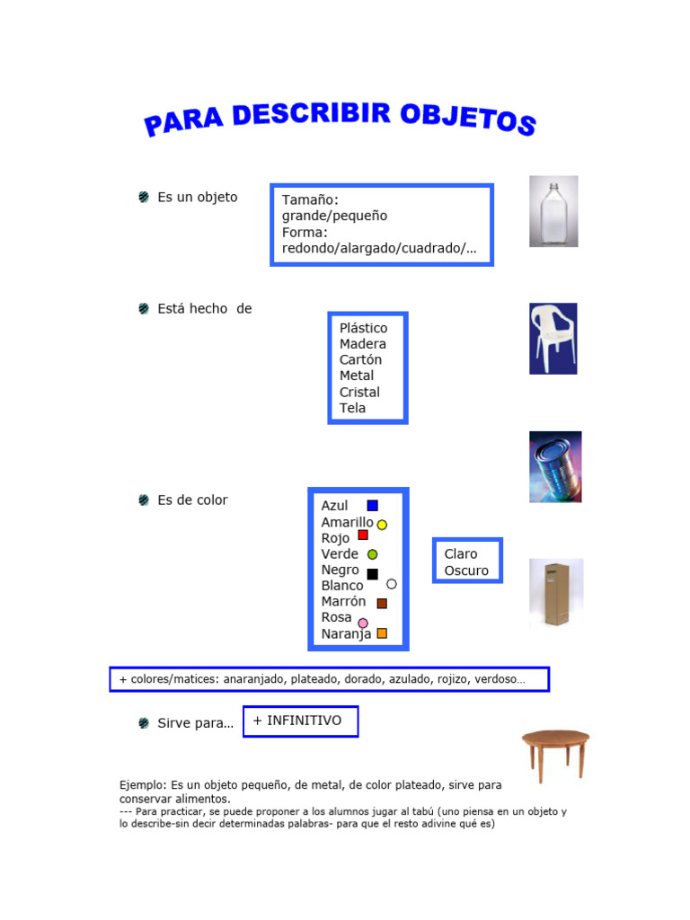 Describir Objetos | PDF