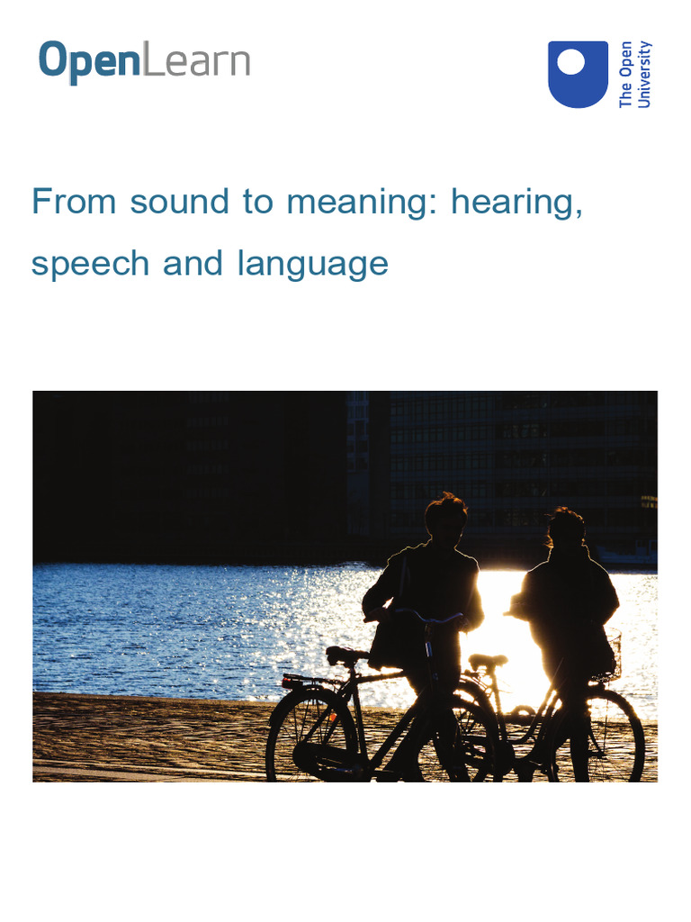 From Sound To Meaning Hearing Speech and Language Printable | PDF ...