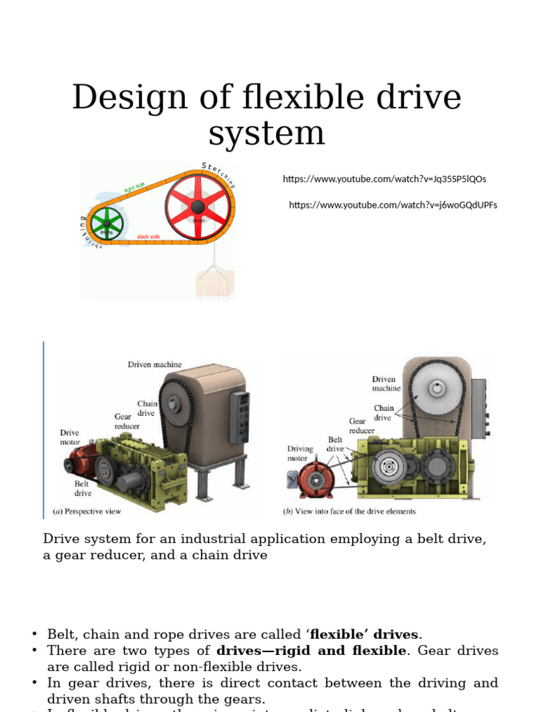Design of Flexible Drive System | PDF | Belt (Mechanical) | Gear
