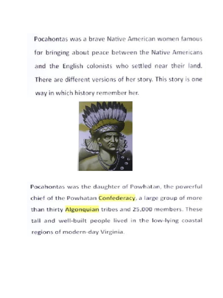 Pocahontas Notes | PDF