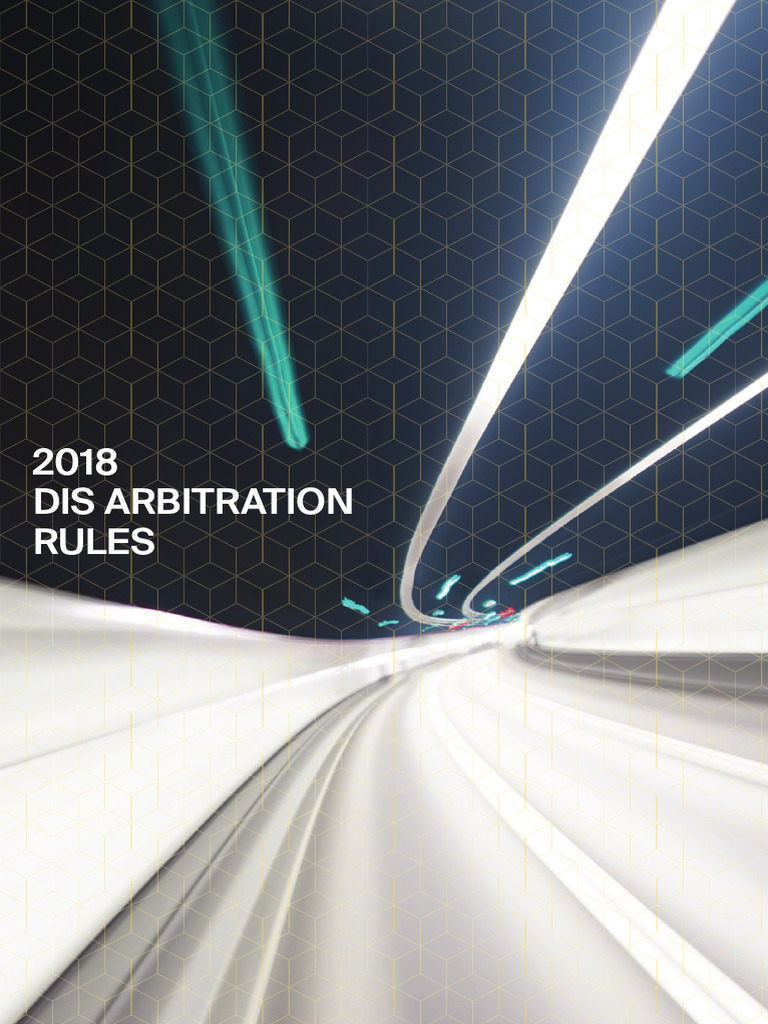 2018 DIS Arbitration Rules 012023 | PDF | Arbitration | Arbitral Tribunal