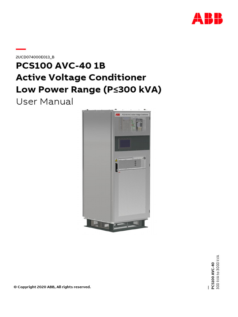 2UCD074000E013 - B PCS100 AVC-40 1B Range User Manual | PDF | Menu ...