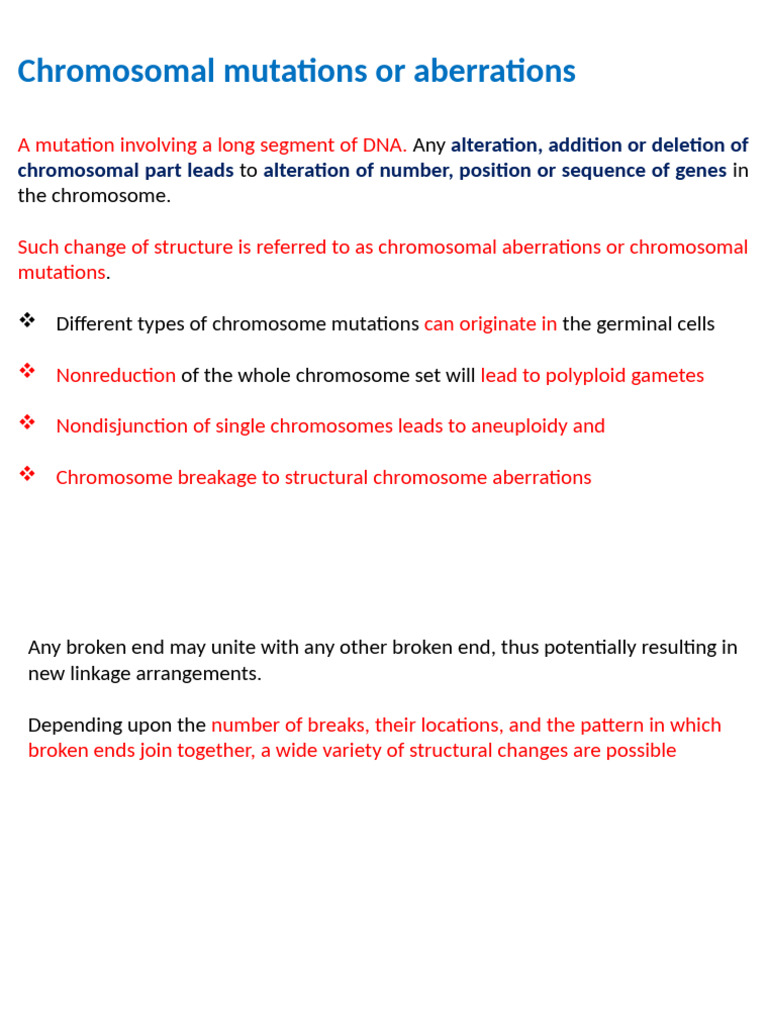 Chromosomal Aberration | PDF | Ploidy | Chromosome