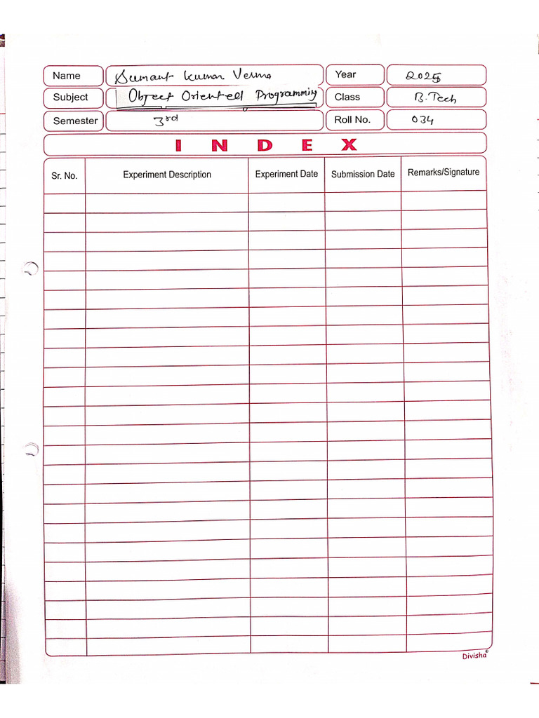 OOPs Assignment 1 | PDF