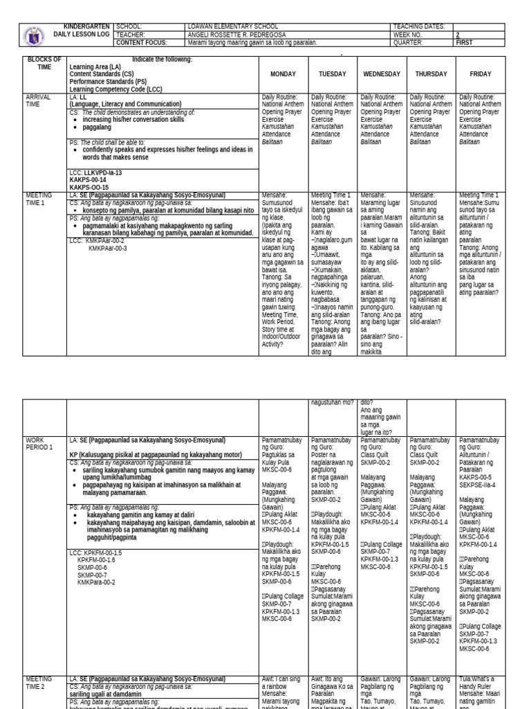 DLL Kinder W2 | PDF
