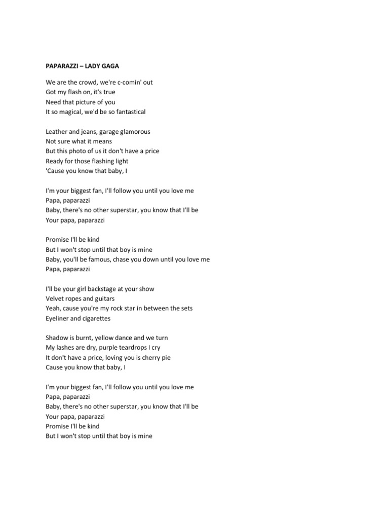 Lirik Lagu English | PDF | Leisure | Entertainment (General)