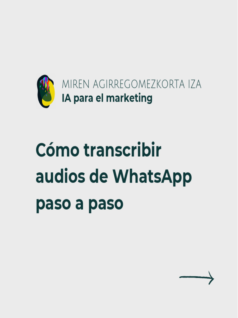 C Mo Transcribir Audios de WhatsApp Paso A Paso 1739788233 | PDF