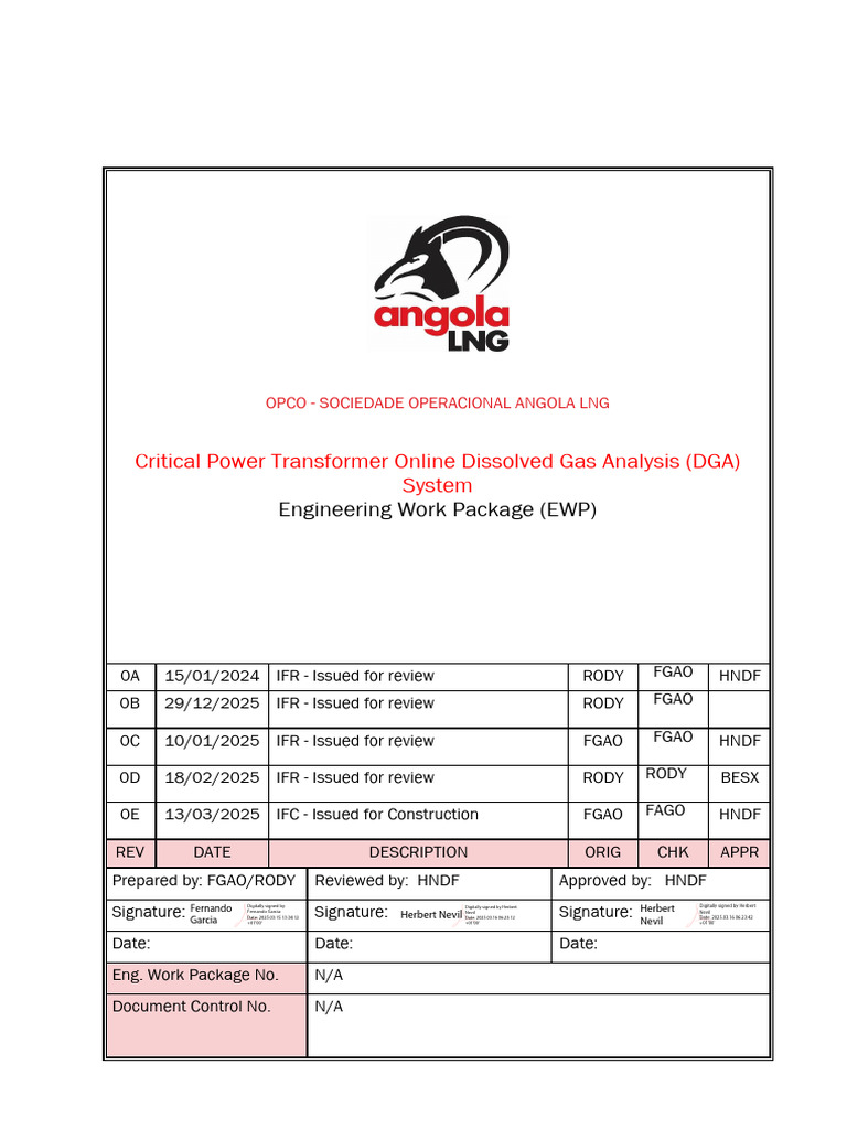 Power Transformer DGA Monitor - Engineering Workpack | PDF ...