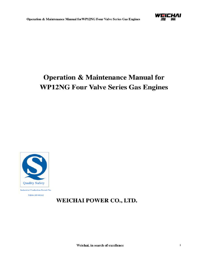 Manual de Mantenimiento Motor WP12 | PDF