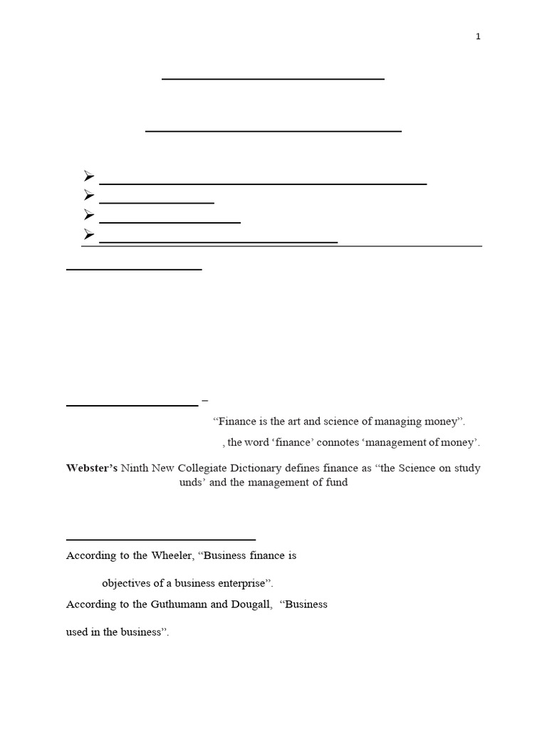 Unit 1 Financial Management | PDF | Market Liquidity | Wealth