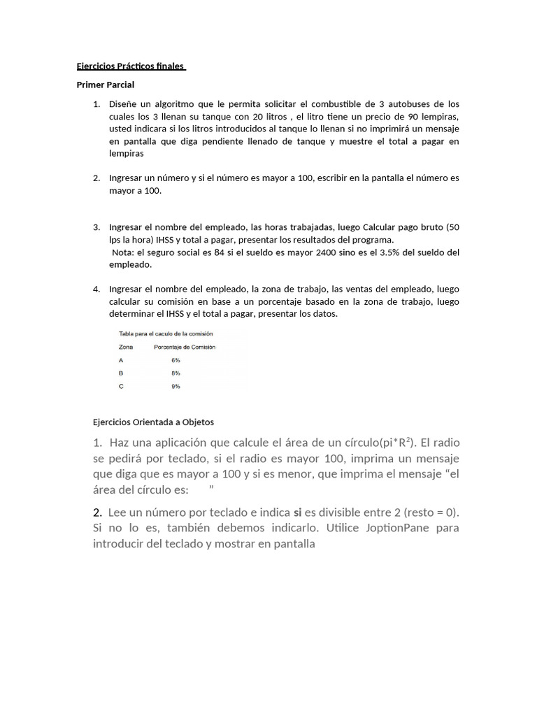 Ejercicios Prácticos Finales | PDF