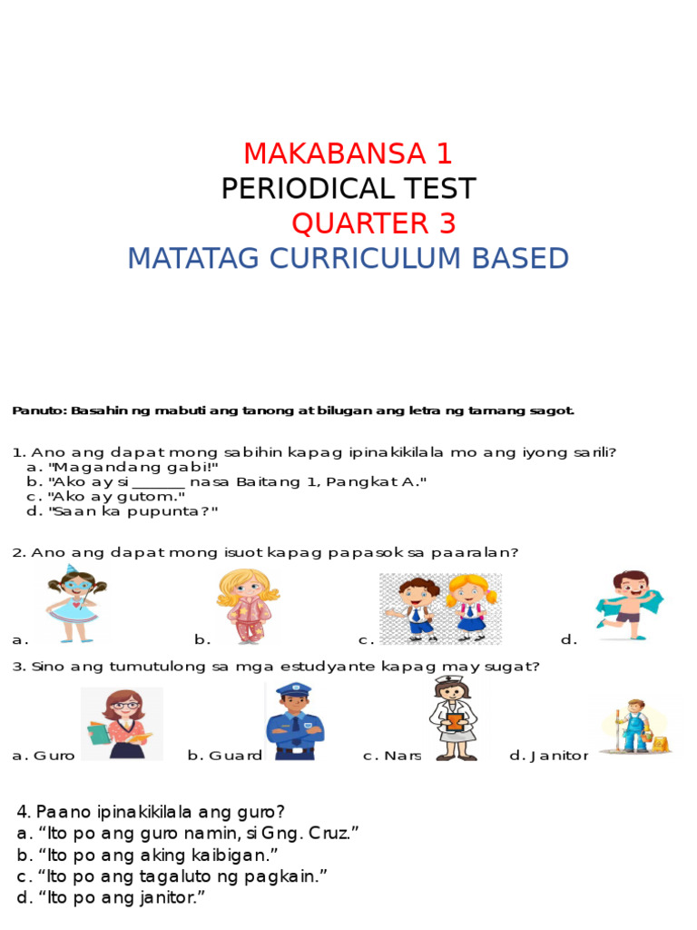 Makabansa 1 | PDF