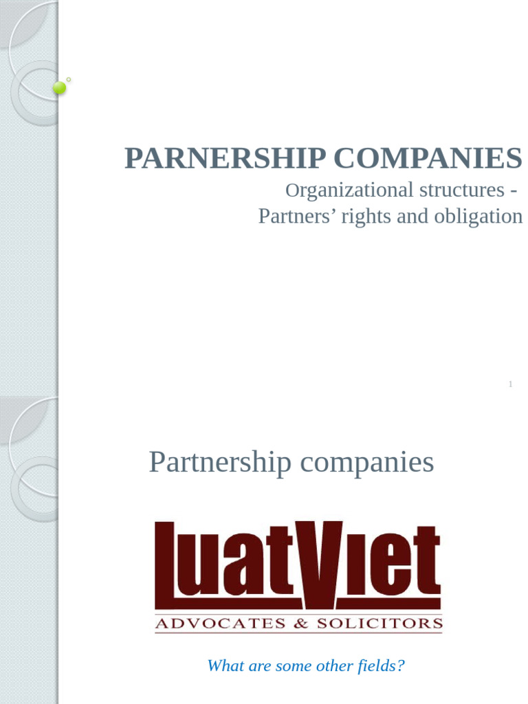 Partnership-Companies | PDF | Limited Partnership | General Partnership