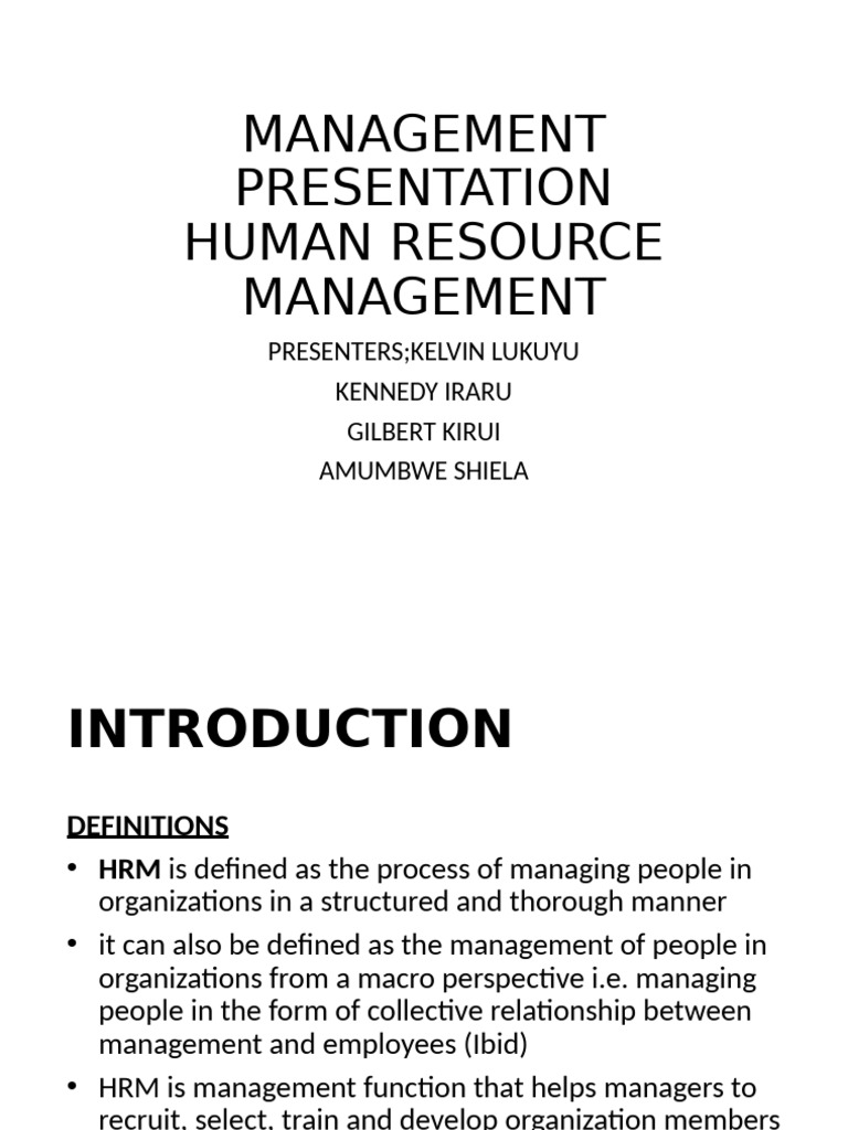 Human Resource Management | PDF | Human Resource Management | Performance Appraisal