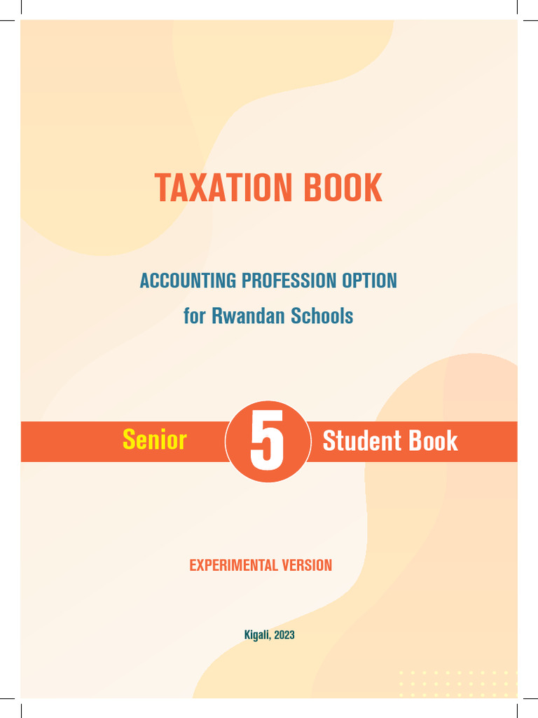 Taxation S5 - Student Book | PDF | Taxes | Corporate Tax In The United ...