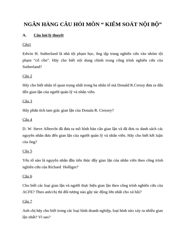 Bai Tap Mon KSNB | PDF