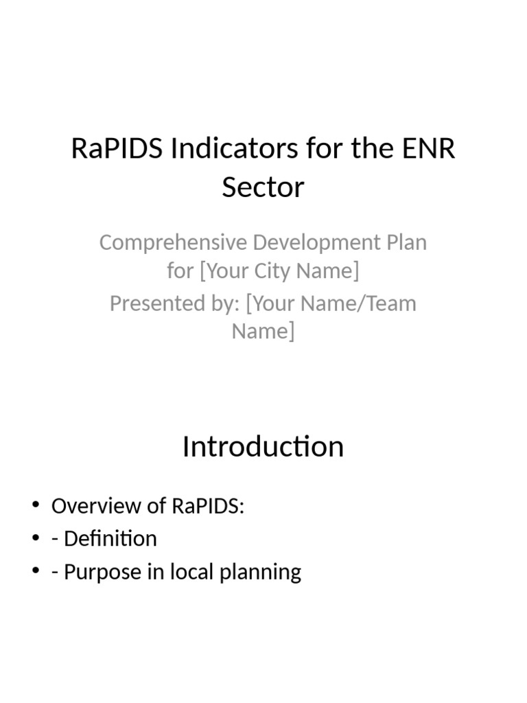 RaPIDS Ecosystem Indicators Overview | PDF