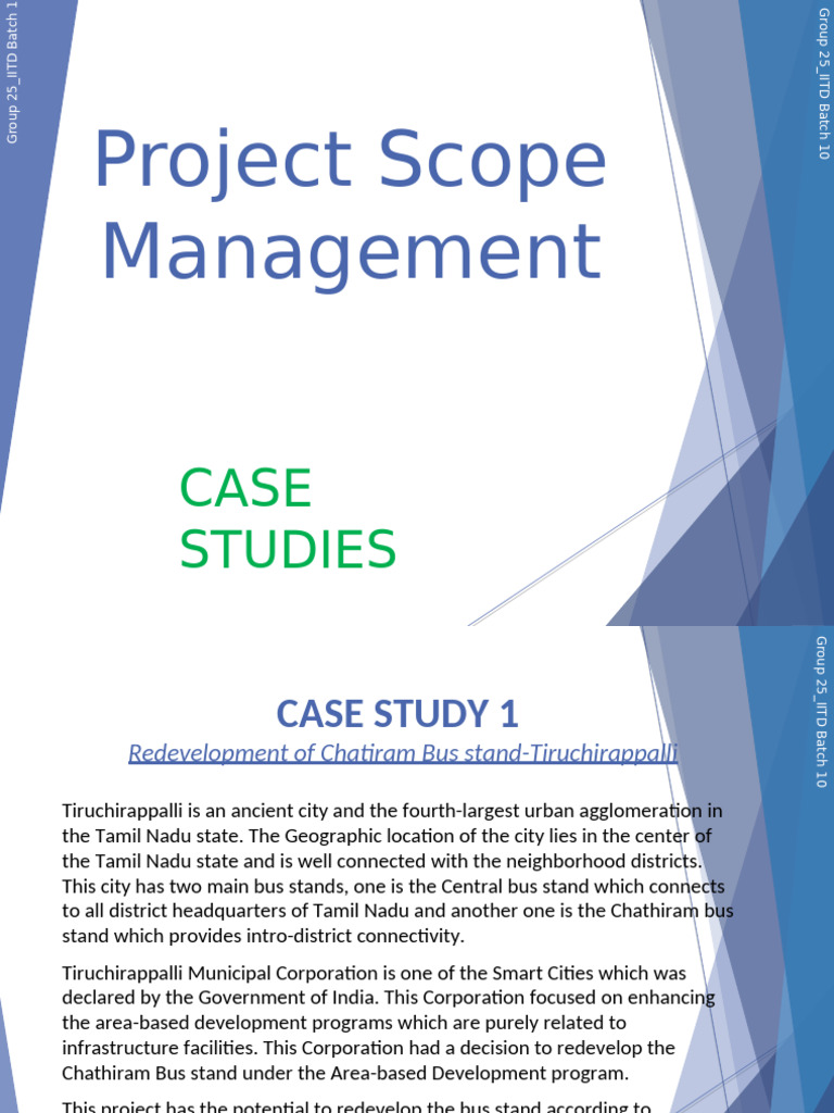 Case Studies 1 - Project Scope Management | PDF | Infrastructure | Parking