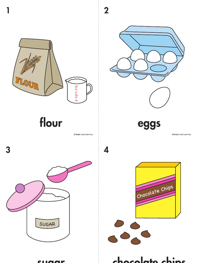 Lets Make Cookies for Santa Claus Song Flashcards | PDF