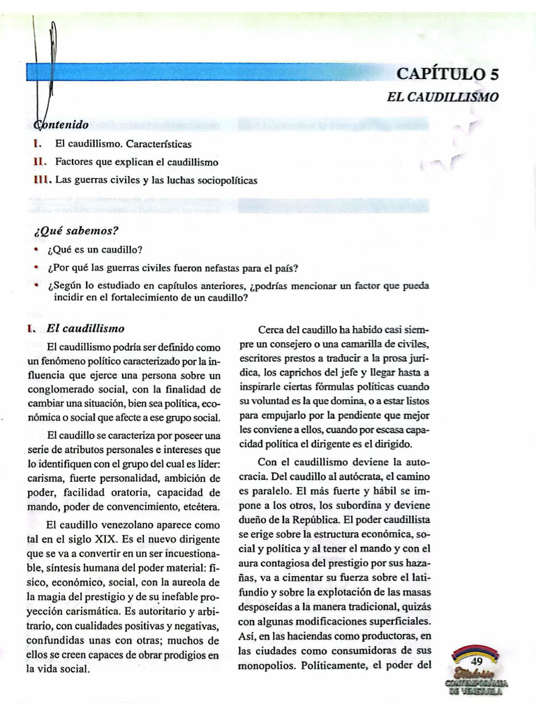 El Caudillismo | PDF