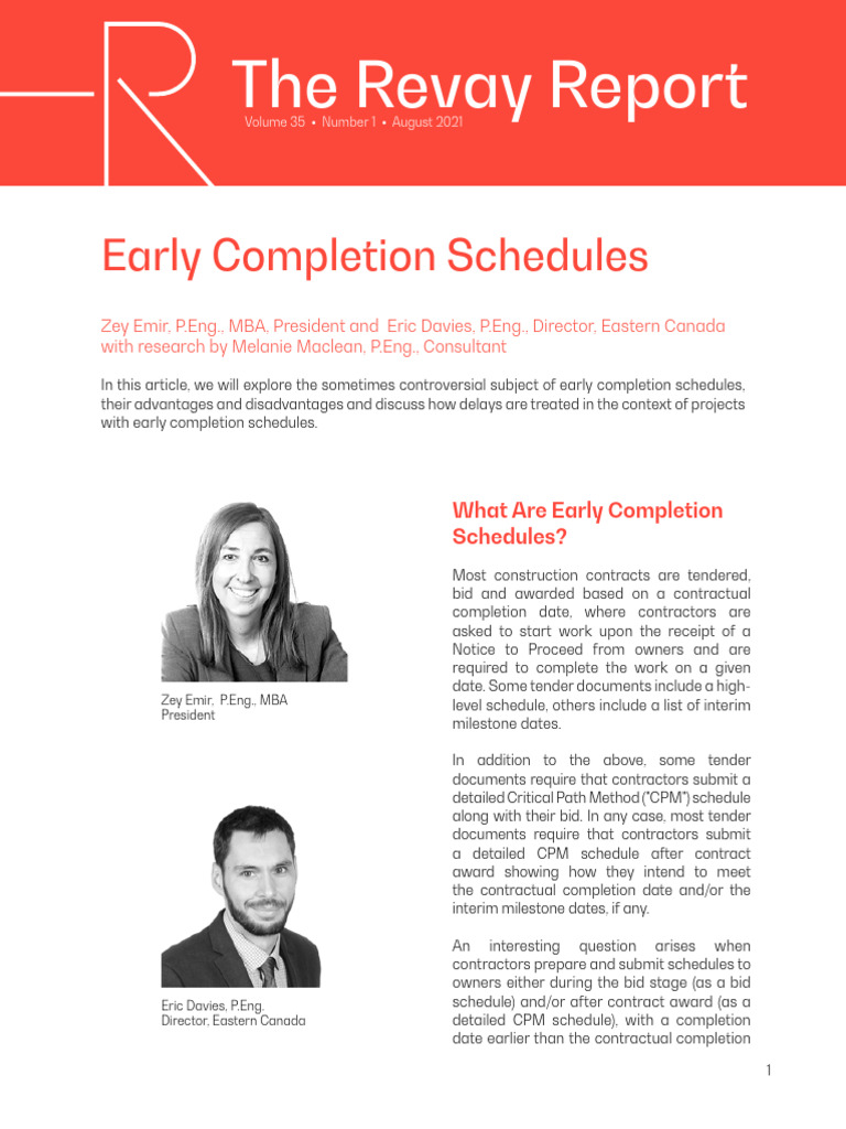 Early Completion Schedules Explained | PDF | Liquidated Damages | Damages