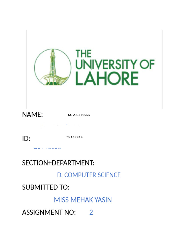 Pak Studies Assignment 2 | PDF | Religious Faiths | Abrahamic Religions