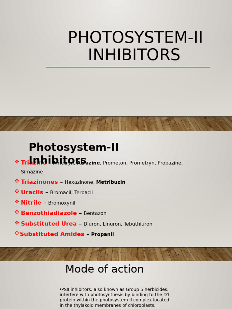 Photosynthesis-II Inhibitors | PDF | Photosynthesis | Metabolism