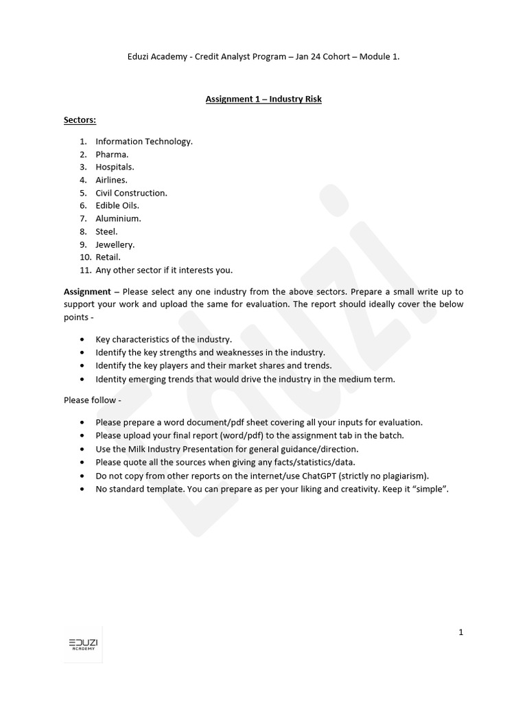 Industry Analysis | PDF