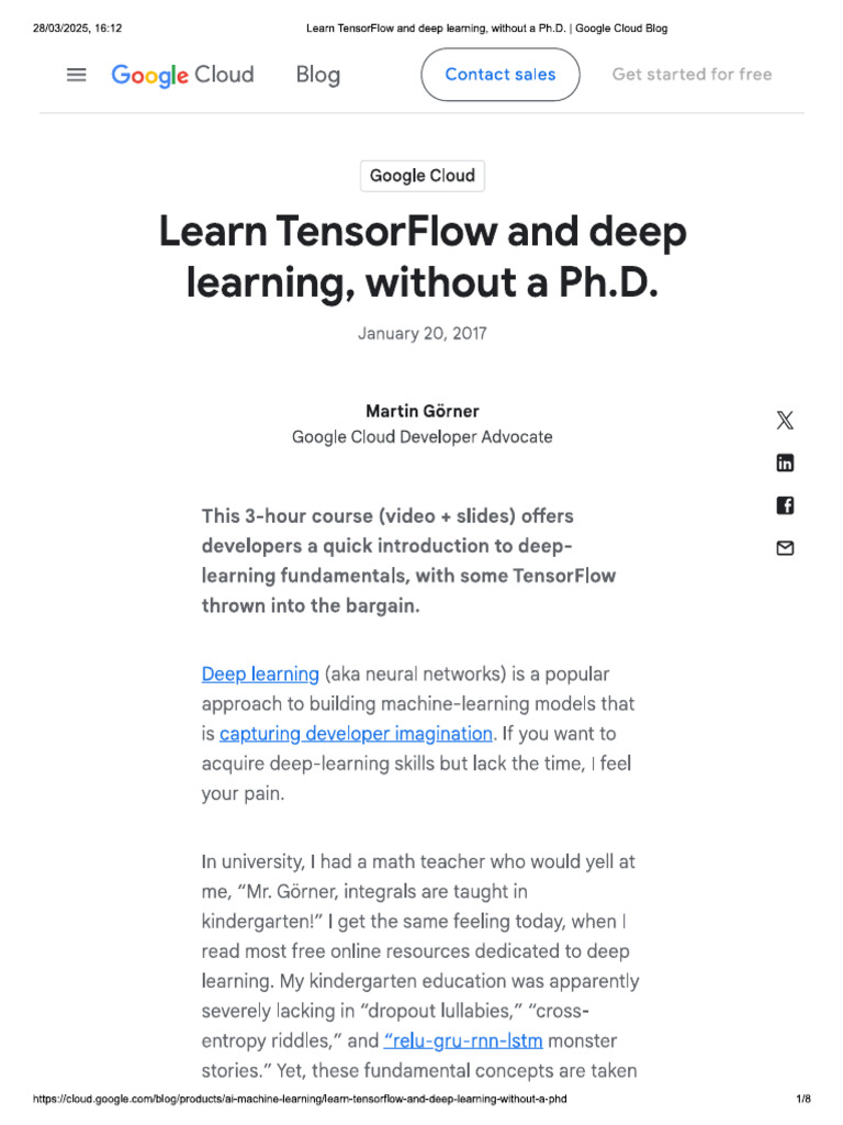 Tensorflow | PDF