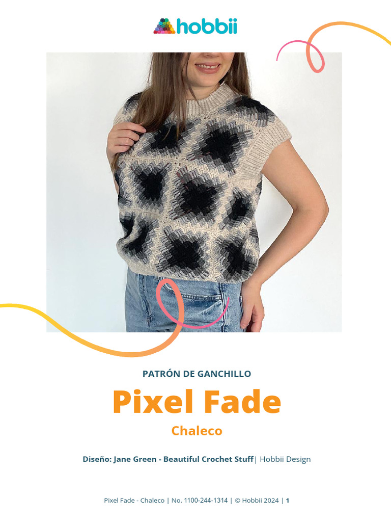 Pixel Fade - Chaleco | PDF | Tejer | Textiles