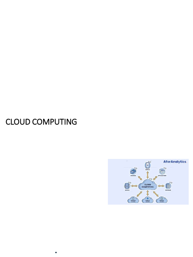 Unit 1 Cloud | PDF | Cloud Computing | Software As A Service