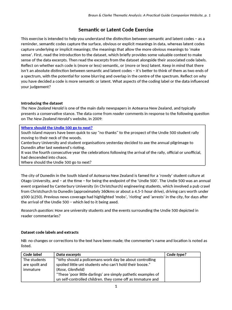 Semantic or Latent Code Handout | PDF