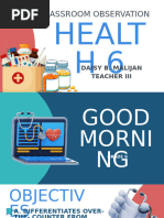 Grade 6 Health: Medicines Lesson Plan | PDF | Over The Counter Drug ...
