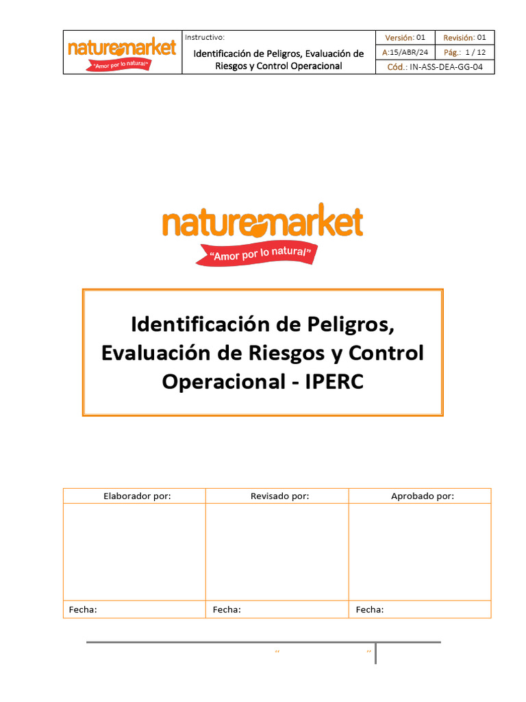 Instructivo de Iperc Ssoma-2023 | PDF | Riesgo | ruido